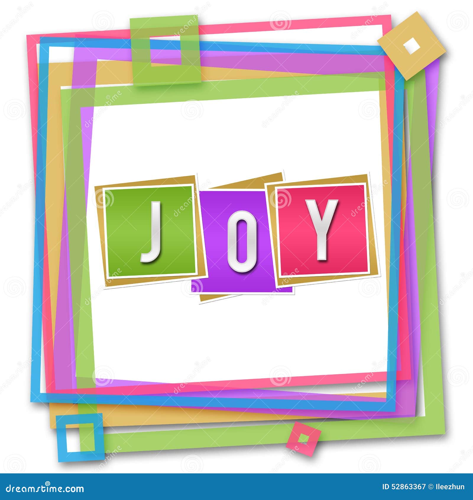 Joy Blocks Colorful Frame stock illustration. Illustration of colorful ...