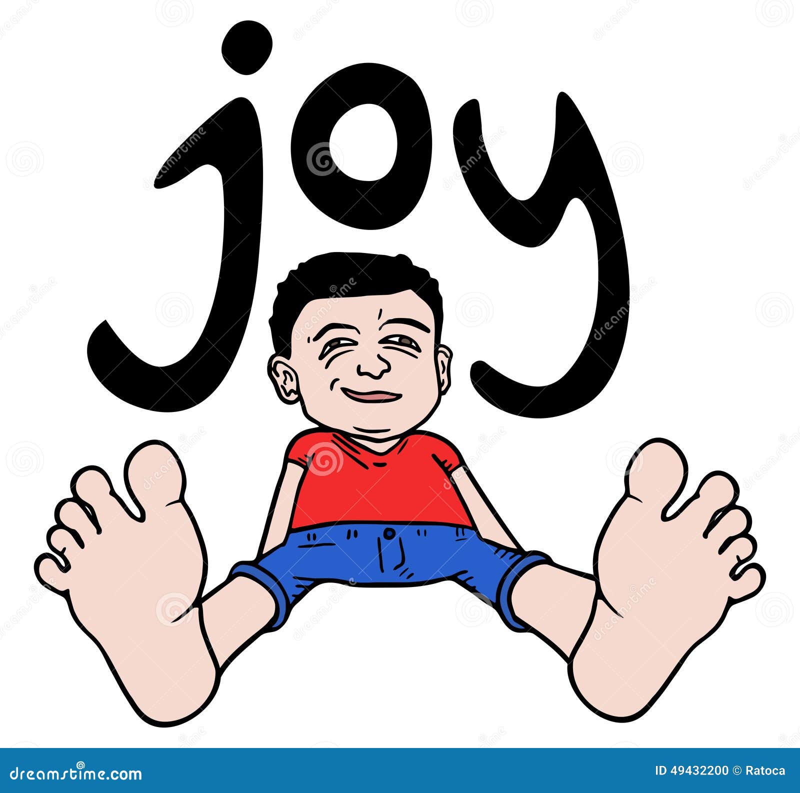 Joy boy stock vector. Illustration of creative, cheerful - 49432200