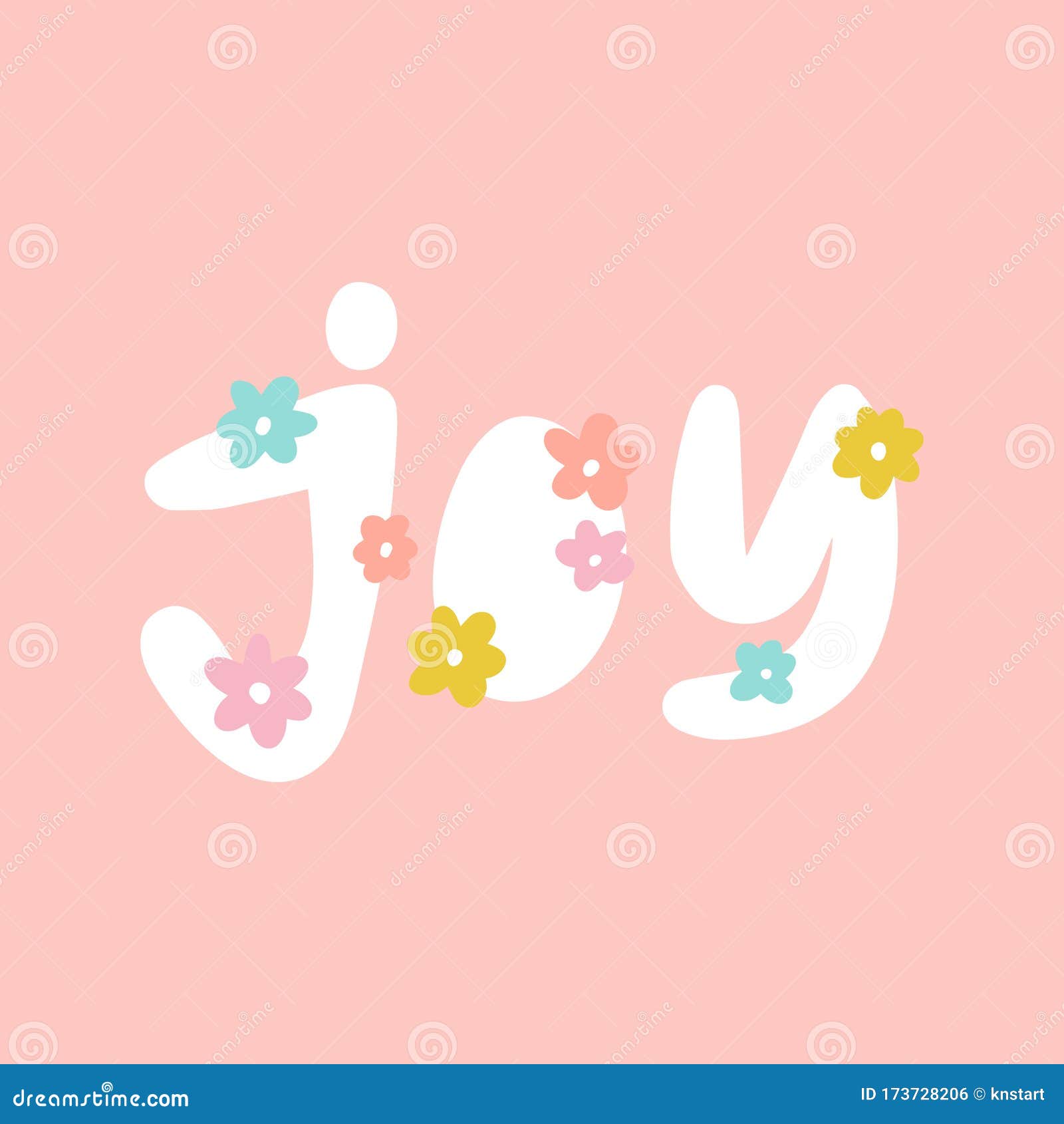 Joy Calligraphy Phrase. Hand Drawn Design Elements. Unique Handwritten ...