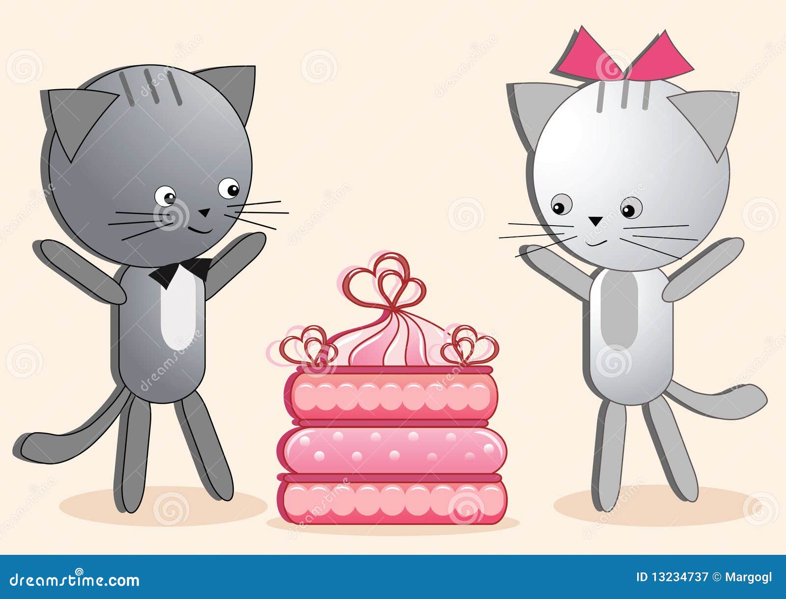 Joy cats. stock vector. Illustration of animals, carefree - 13234737