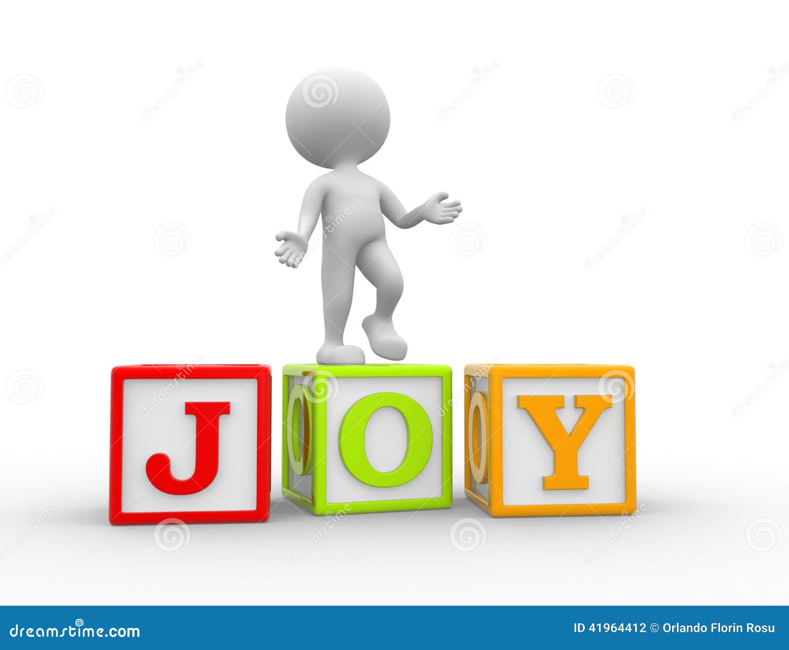 Joy stock illustration. Illustration of idea, render - 41964412