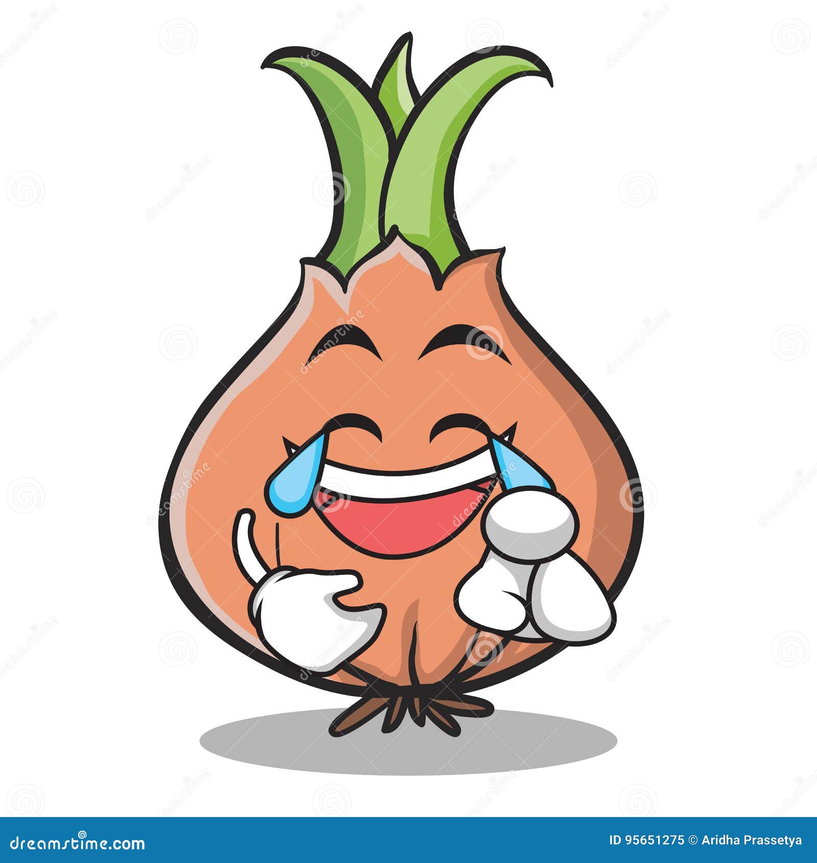 Onion Character Cheerful Cartoon Illustration | CartoonDealer.com #59064870