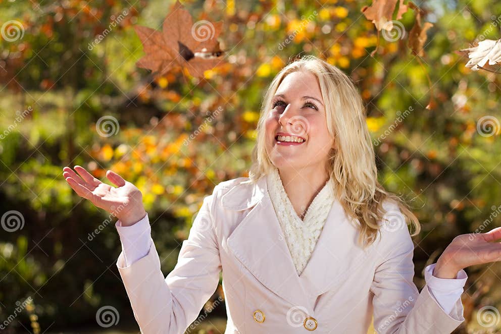 Joy fall stock photo. Image of laugh, leaves, happy, healthy - 14878226