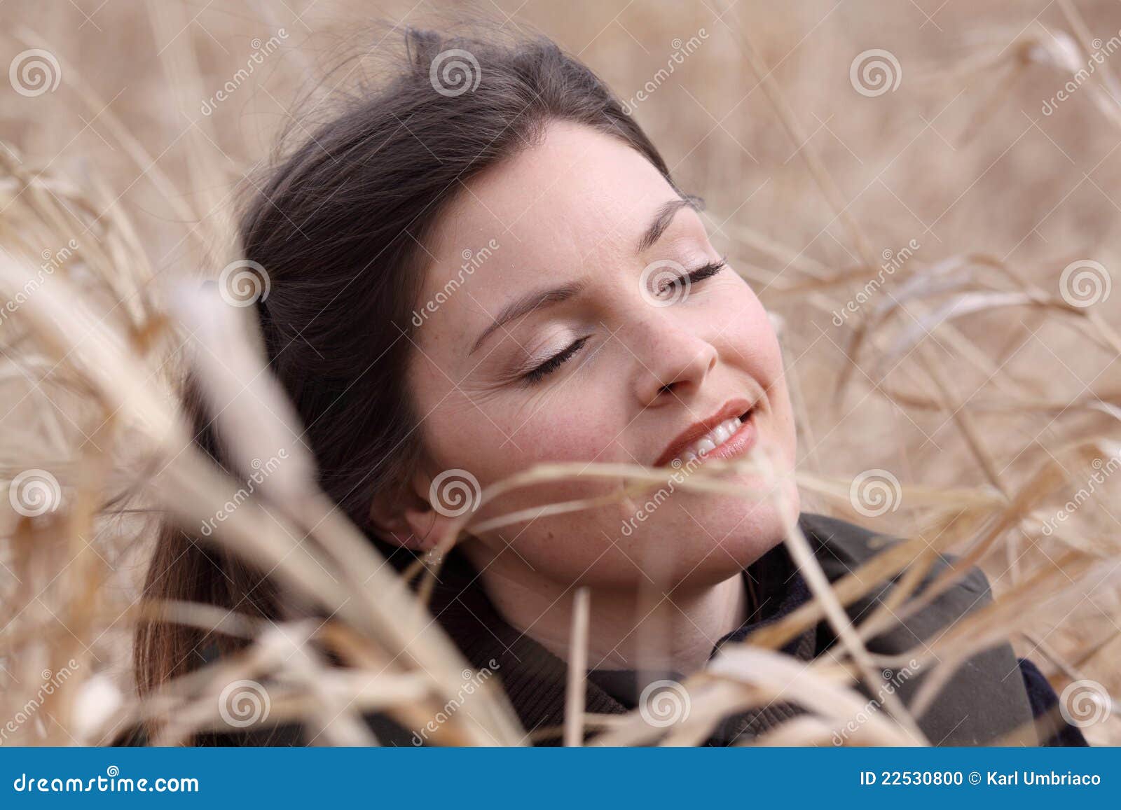 Joy in field stock photo. Image of nature, face, smile - 22530800
