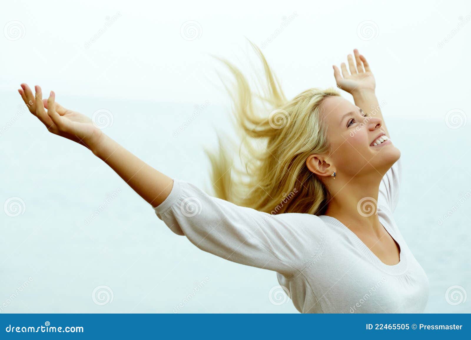 Joy and freedom stock image. Image of happy, person, enjoymant - 22465505