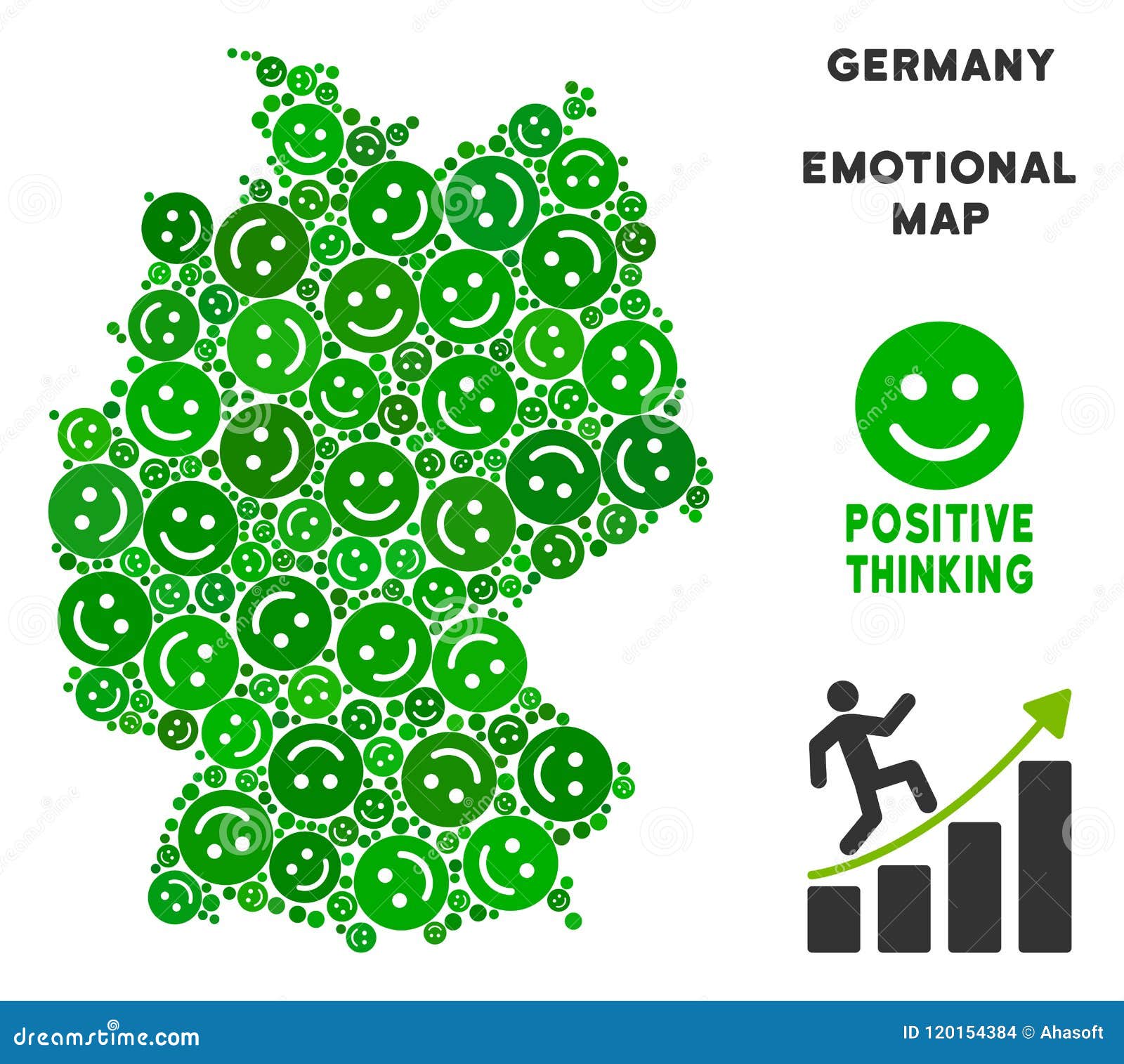 Vector Happy Germany Map Collage of Smileys Stock Vector - Illustration ...