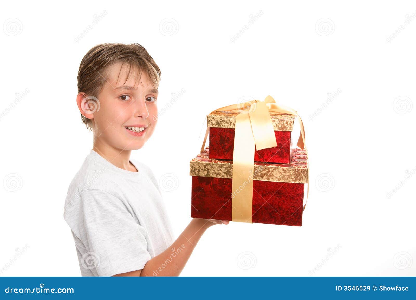 The Joy of Giving stock image. Image of portrait, gift - 3546529