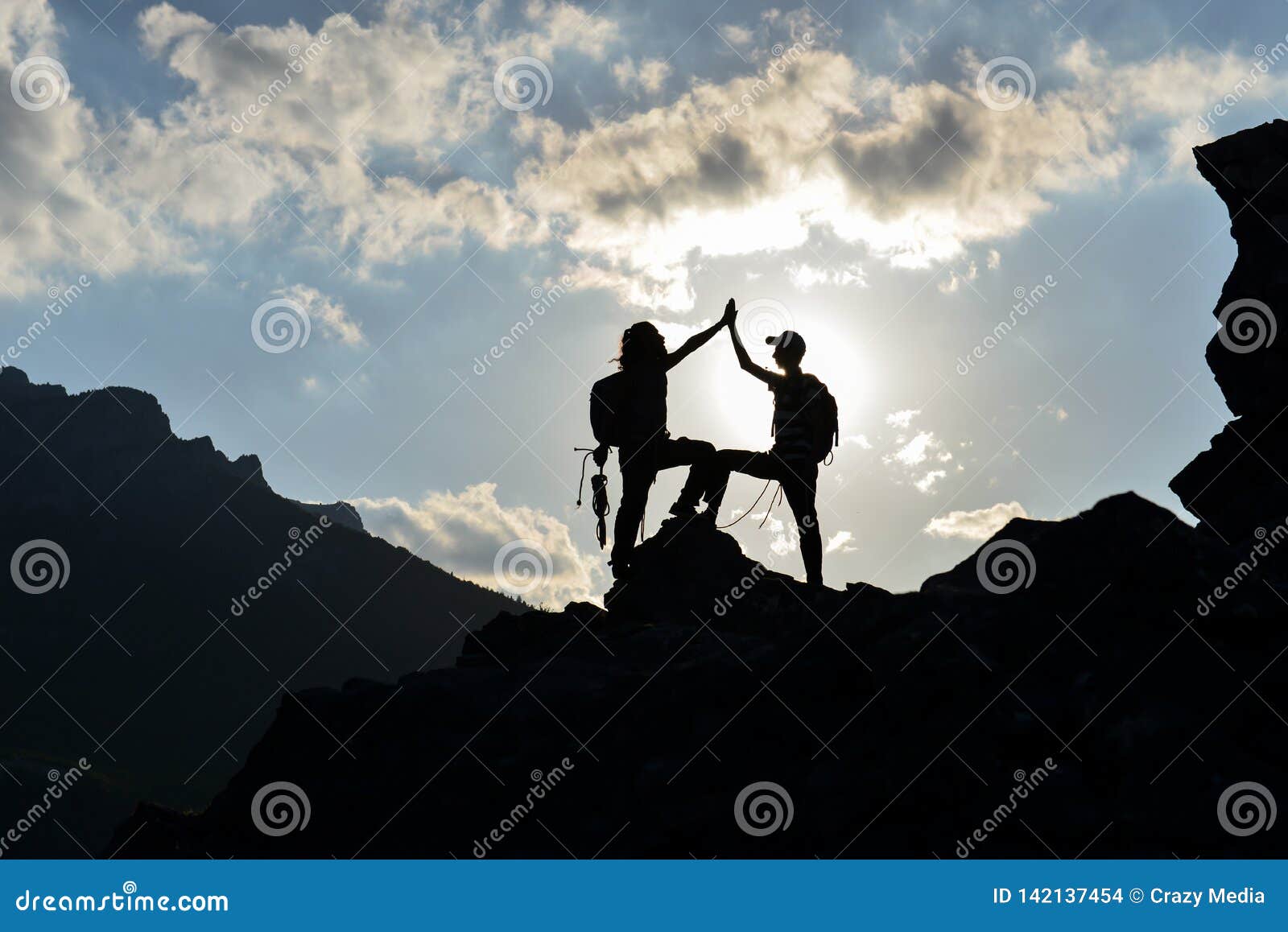 The Joy of Goal Achievement and Proud Posture Stock Photo - Image of ...