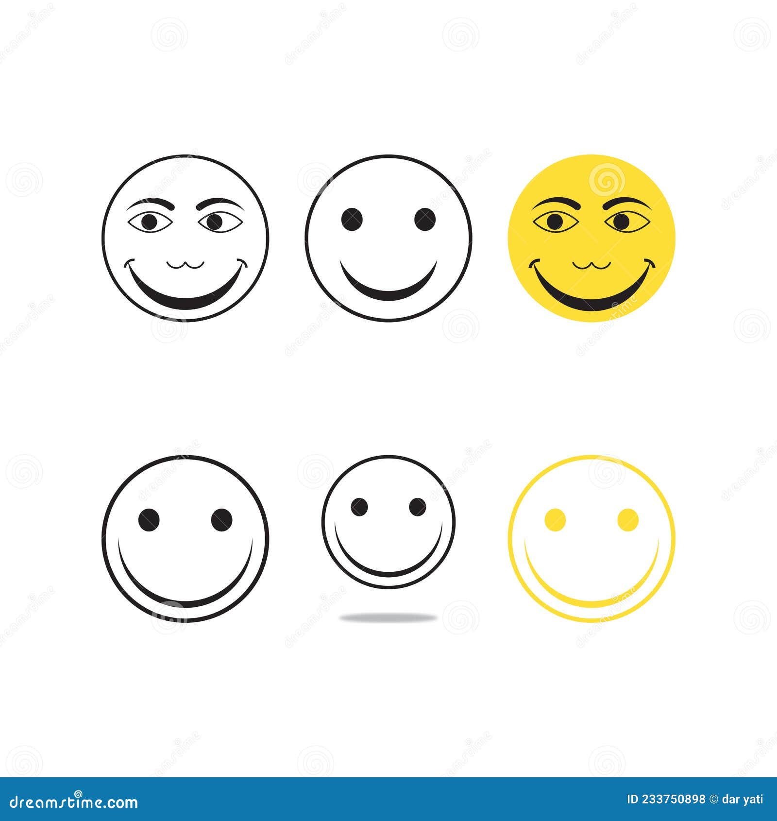 Joy Icon Logo Template Illustration Stock Vector - Illustration of ...