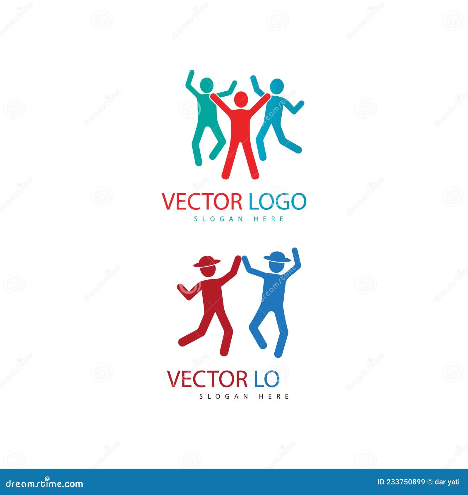 Joy Icon Logo Template Illustration Stock Vector - Illustration of ...