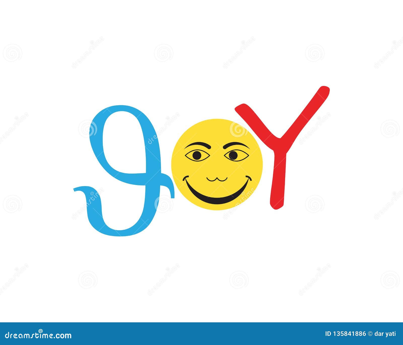Joy Icon Logo Template stock vector. Illustration of emotion - 135841886