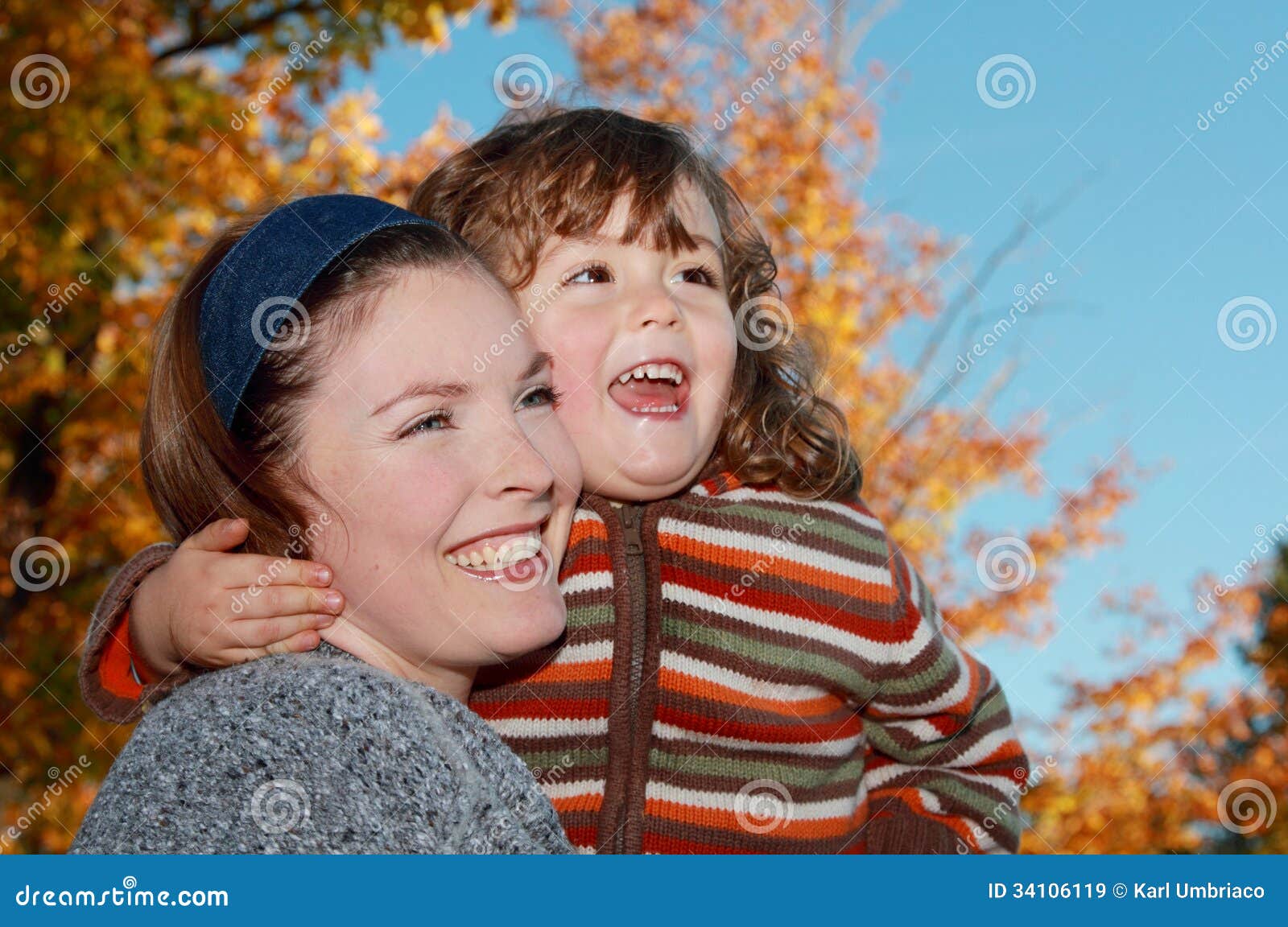 Joy outdoor during fall stock image. Image of smile, fall - 34106119