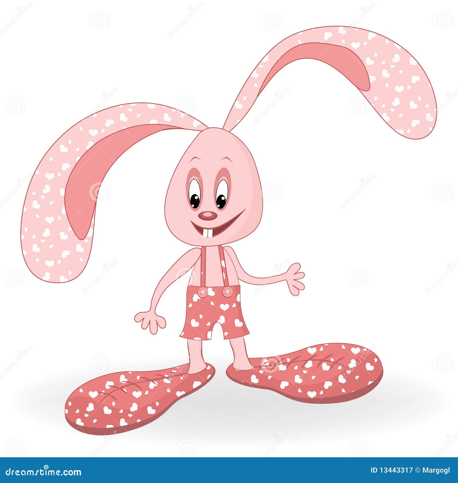 Joy rabbit. stock vector. Illustration of bunny, ears - 13443317