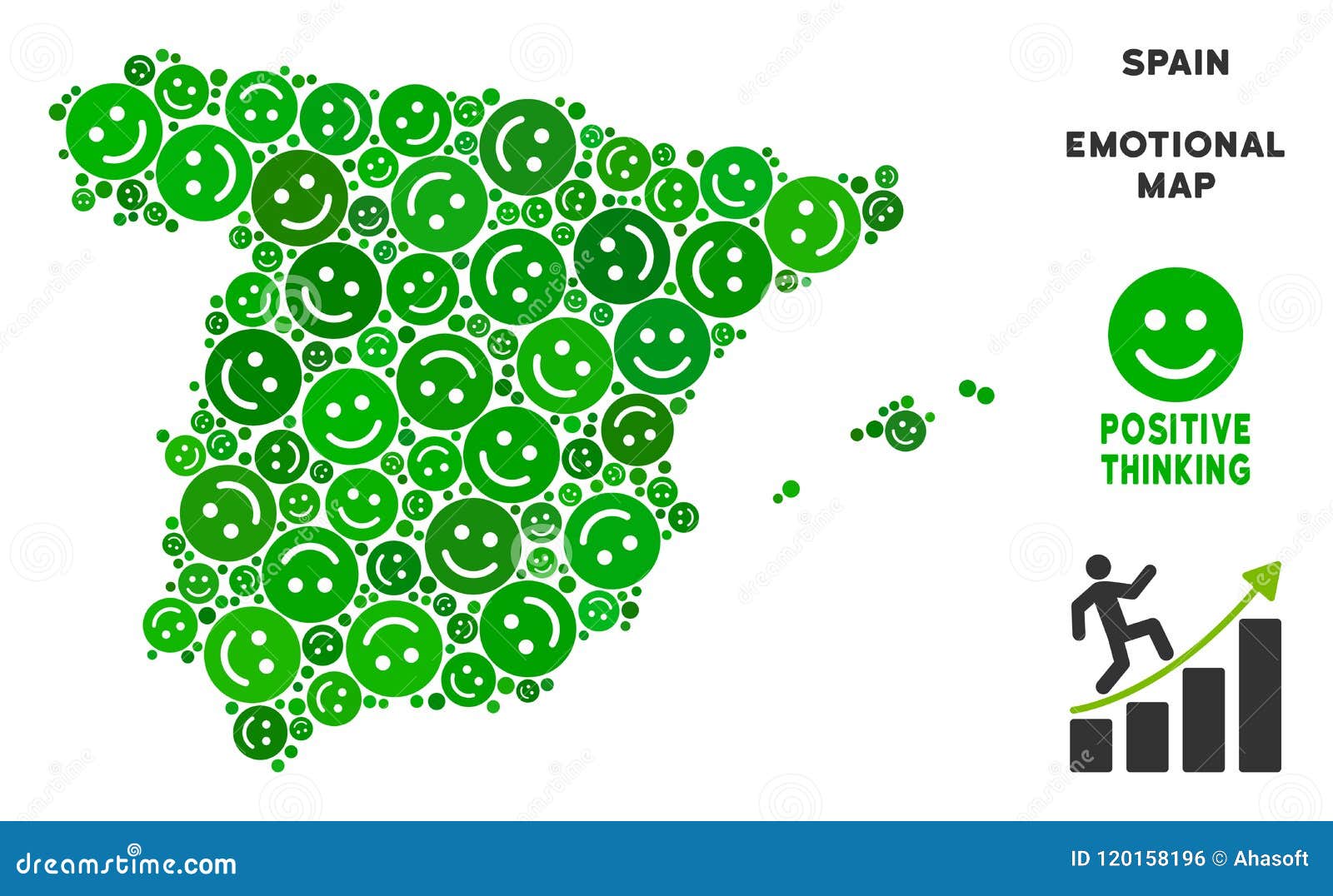 Vector Happy Spain Map Mosaic of Smileys Stock Vector - Illustration of ...