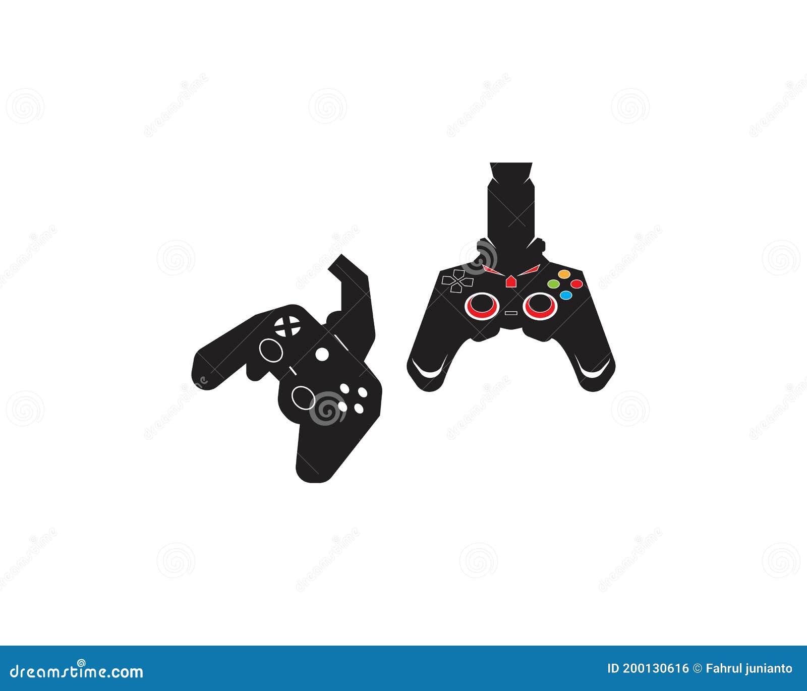 Joy Stick Game Logo Vector Template Stock Vector - Illustration of ...