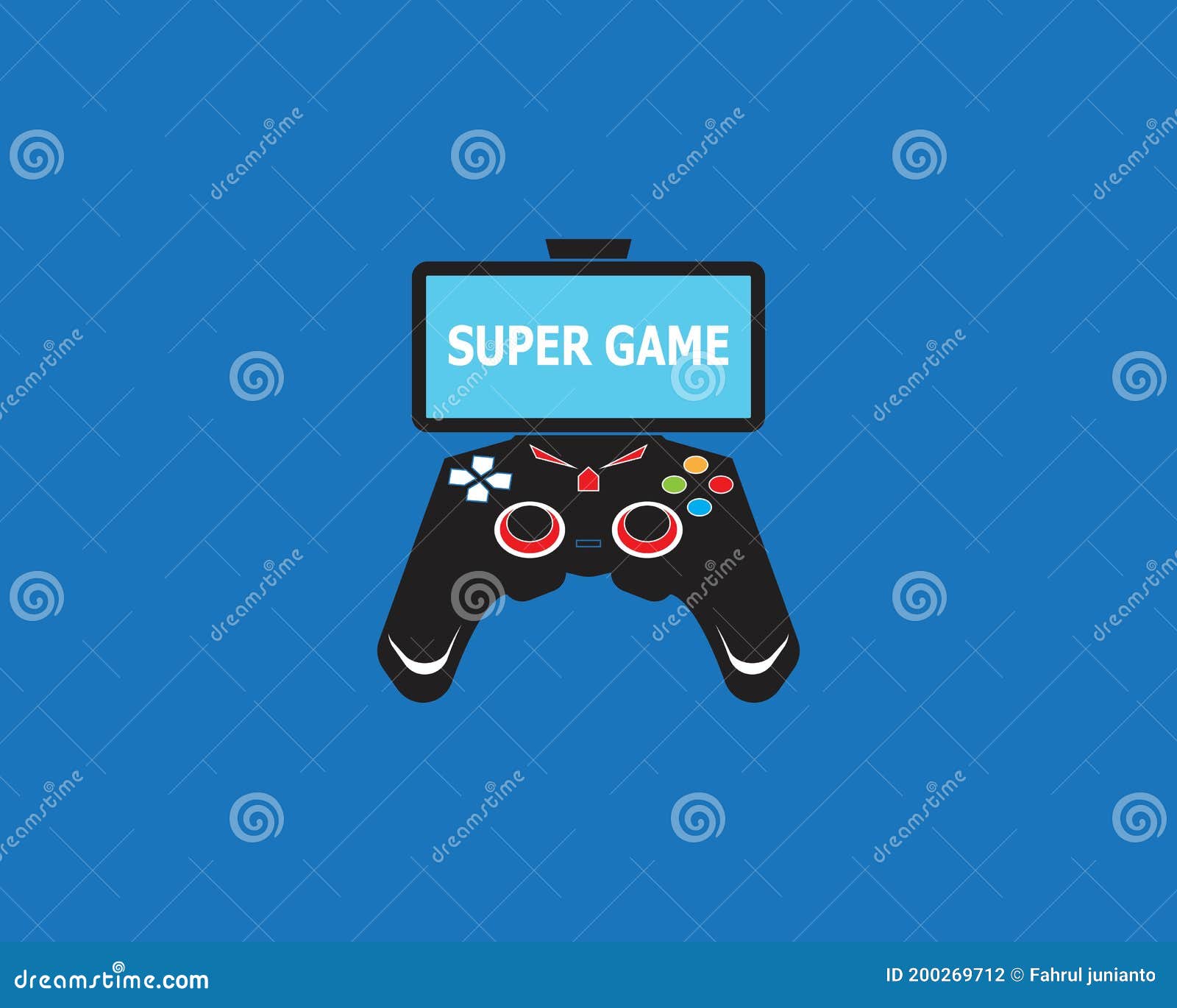 Joy Stick Game Logo Vector Template Stock Vector - Illustration of ...