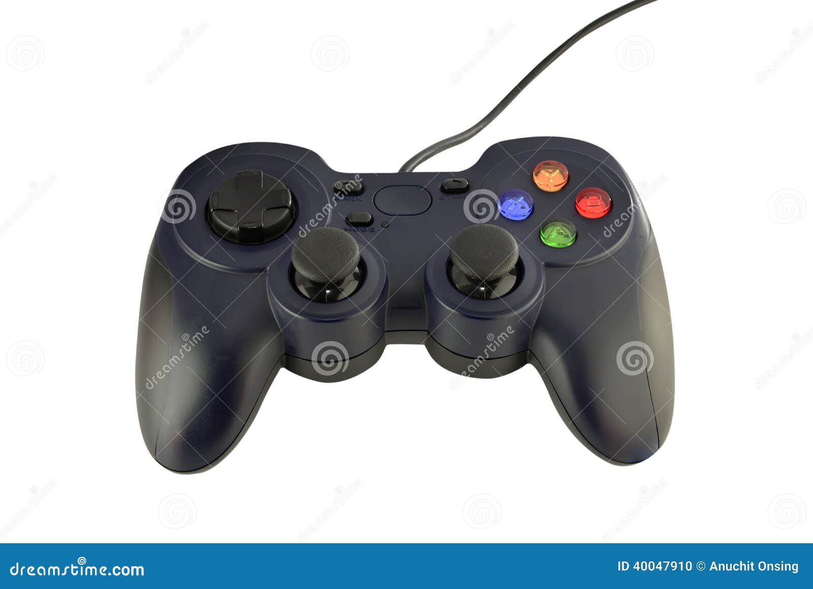 Joy Stick Gaming Console on White Background Stock Photo - Image of ...