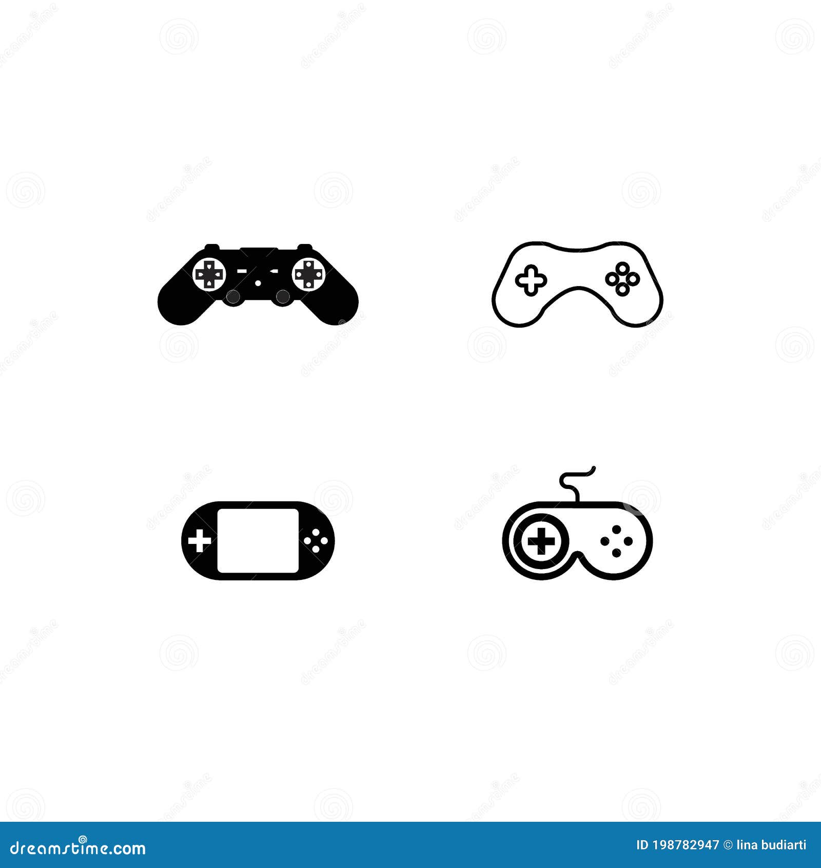 Joy stick icon stock vector. Illustration of gaming - 198782947