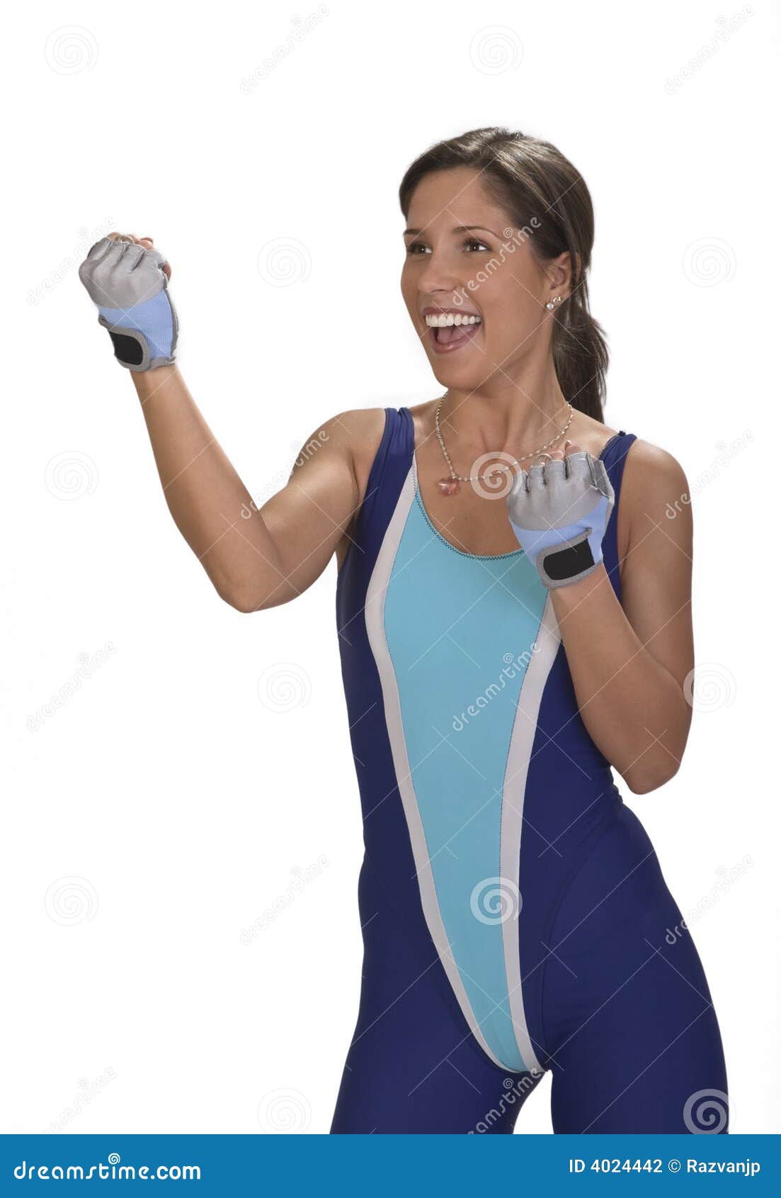 The joy of winning stock photo. Image of attractive, sport - 4024442