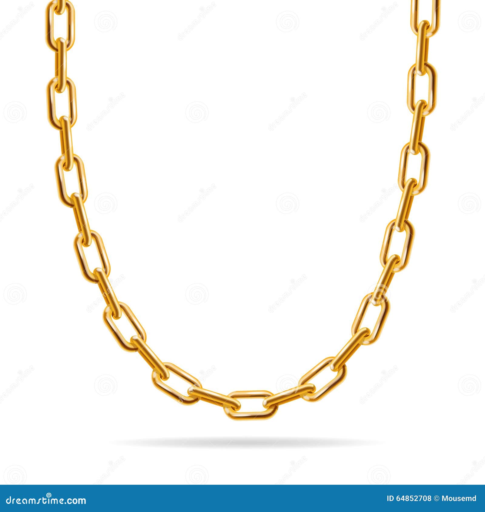 Joyería De Cadena Del Oro Vector Ilustración del Vector - Ilustración ...