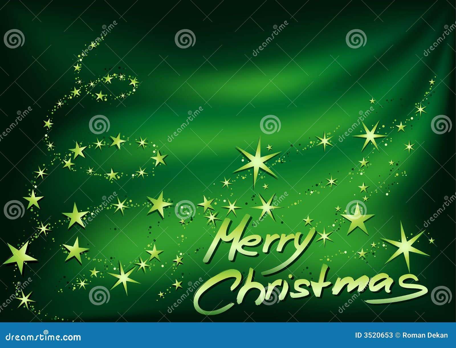 Joyeux Noël vert illustration de vecteur. Illustration du noël - 3520653