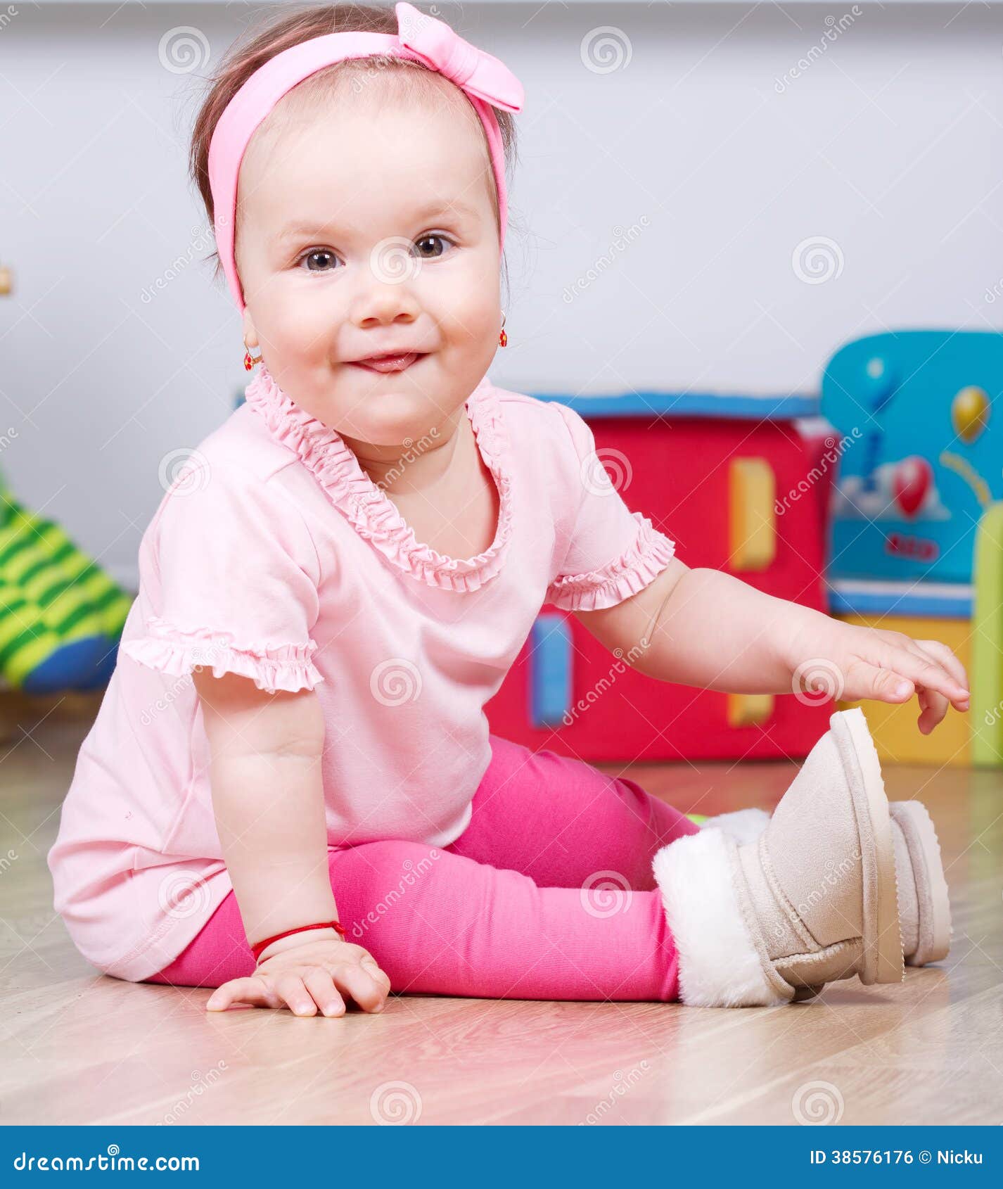 Joyful baby girl stock photo. Image of joyful, happy - 38576176