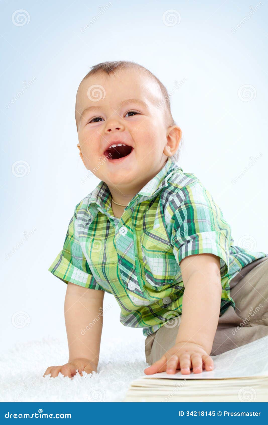 Joyful boy stock image. Image of excited, joyful, baby - 34218145
