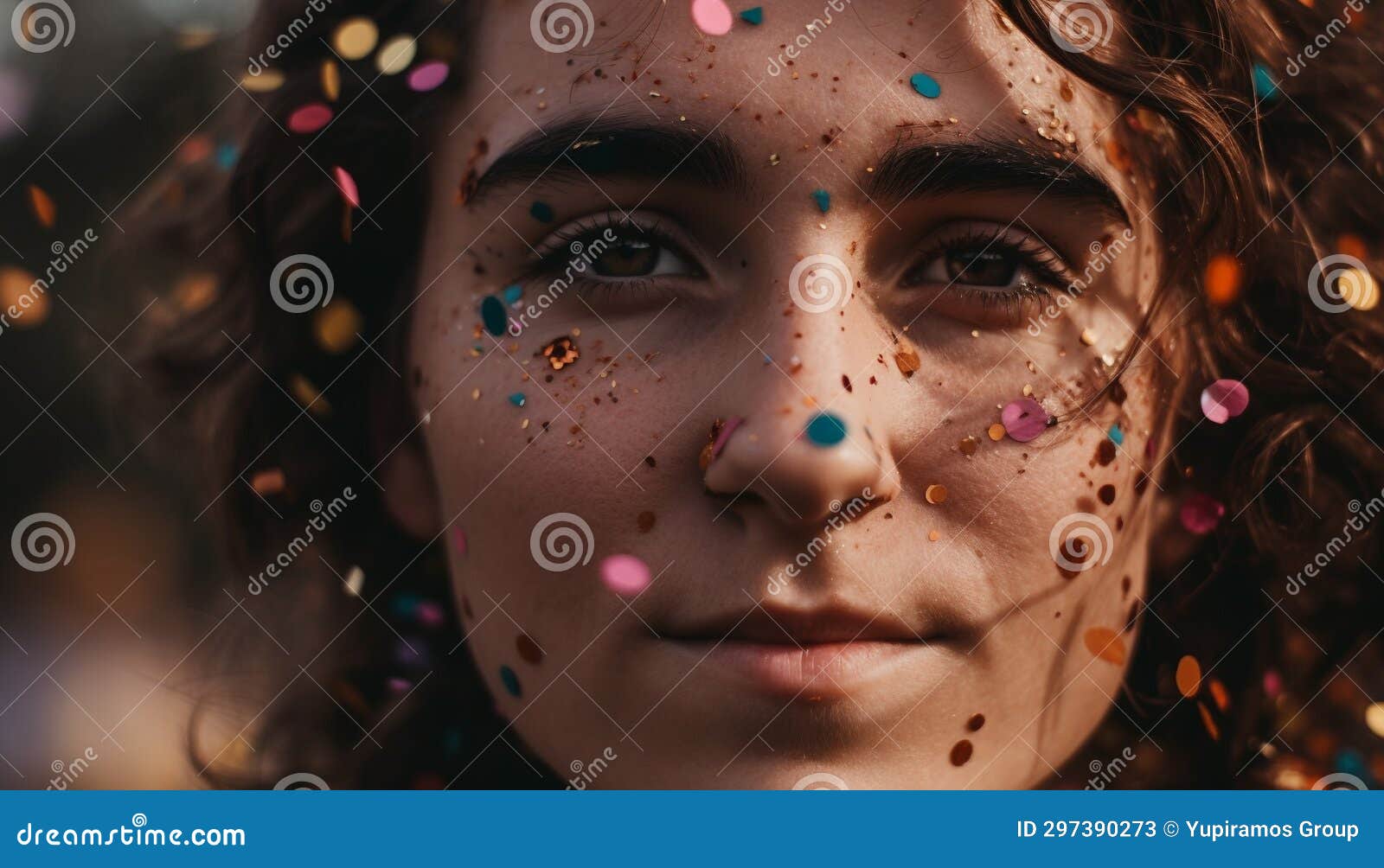 A Joyful Celebration With Smiling Girls Wet And Illuminated Beauty