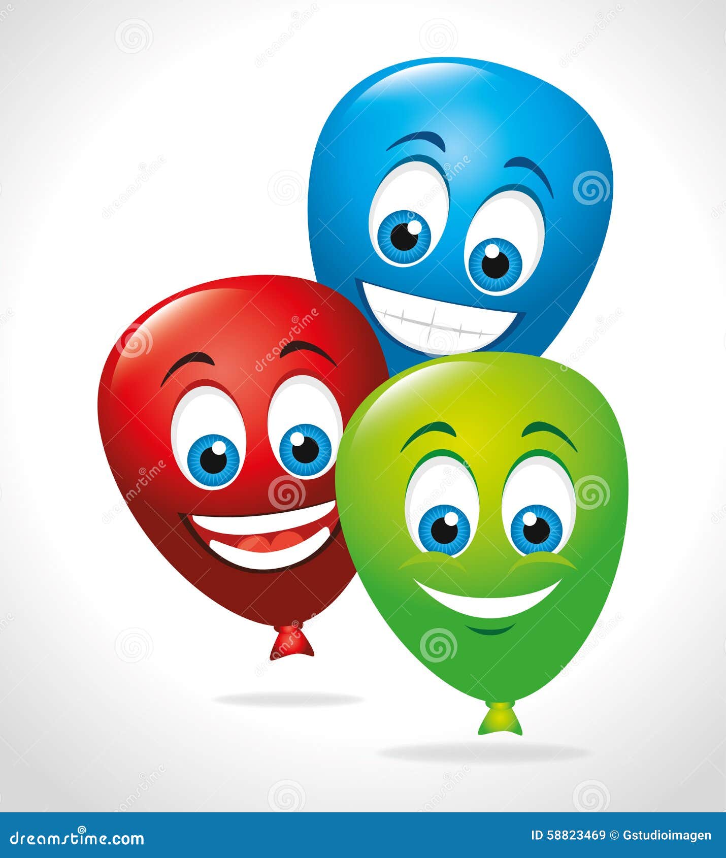 Joyful design. stock vector. Illustration of head, expression - 58823469