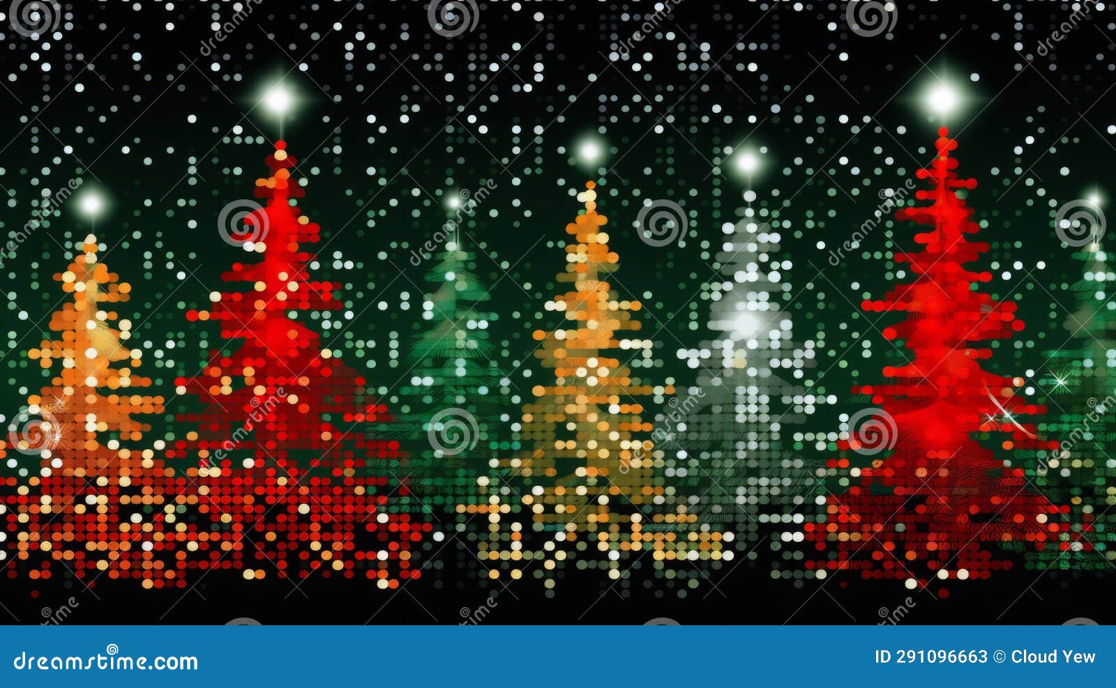 Joyful Digital Christmas Graphics Sparking Pixelated Holiday Delight ...