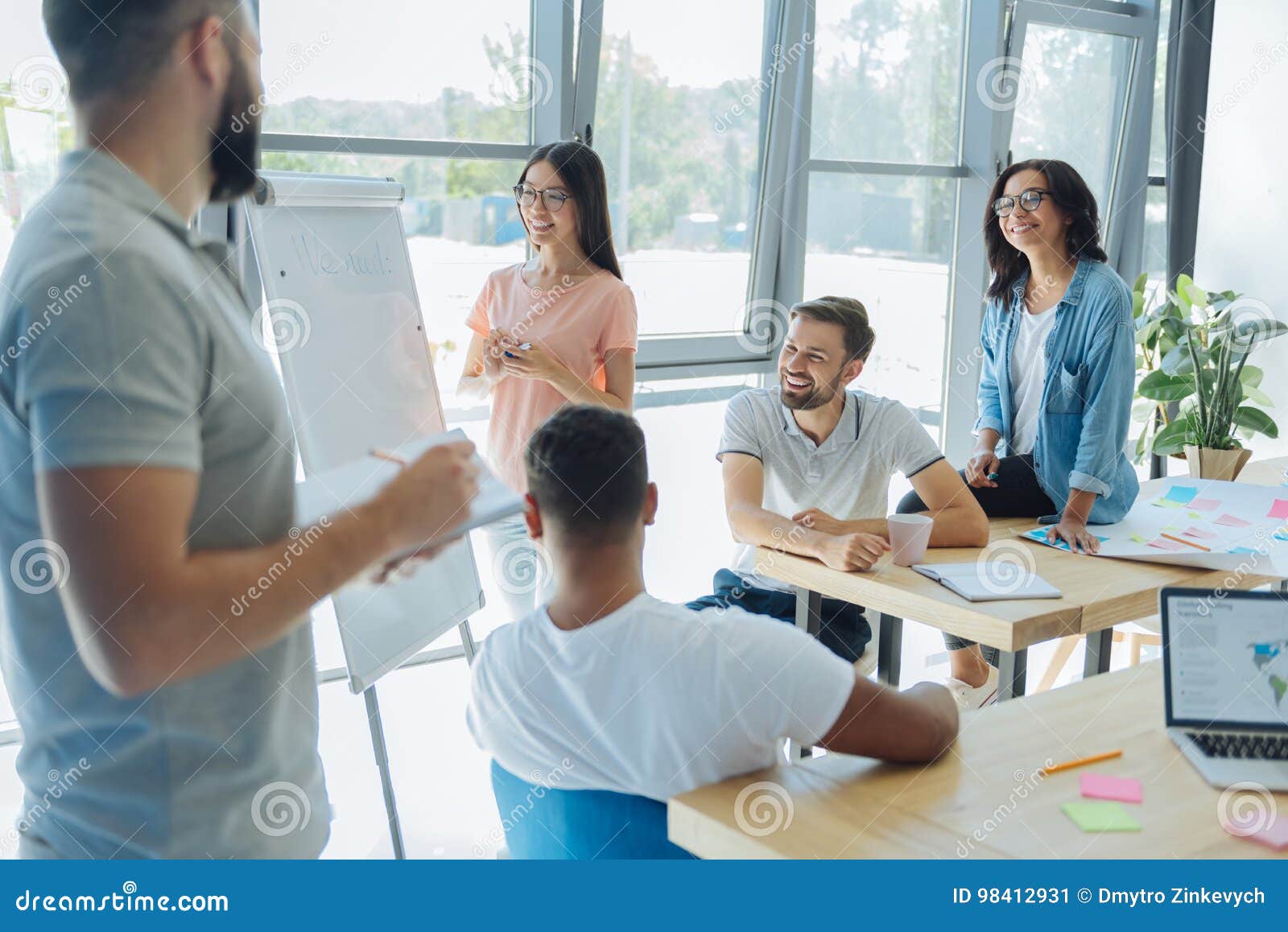 Joyful Enthusiastic People Visiting a Training Seminar Stock Image ...