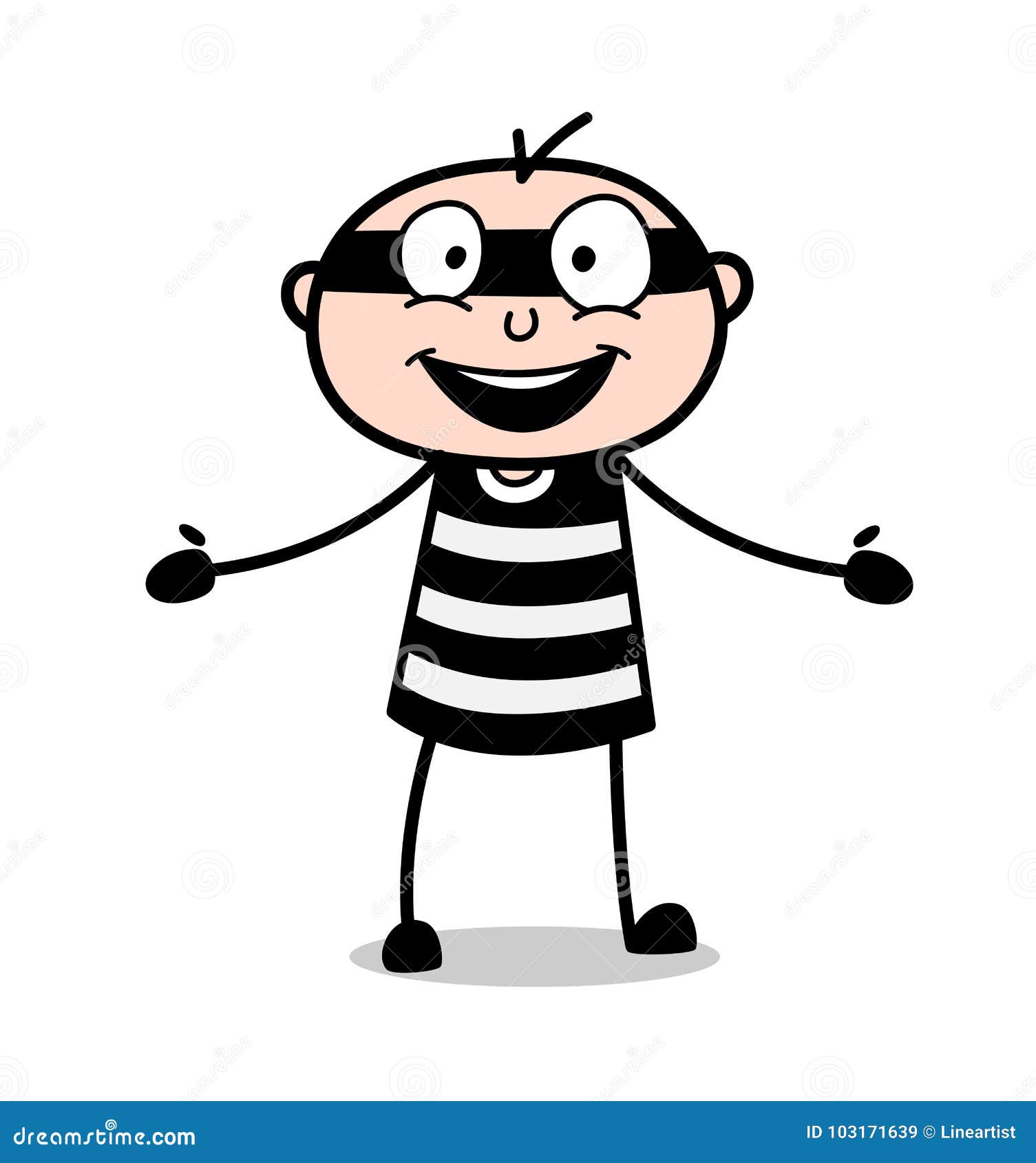 Joyful Face - Comic Hacker Vector Illustration Stock Illustration ...