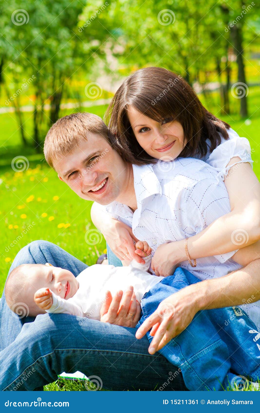 Joyful family stock image. Image of joyful, cheerful - 15211361