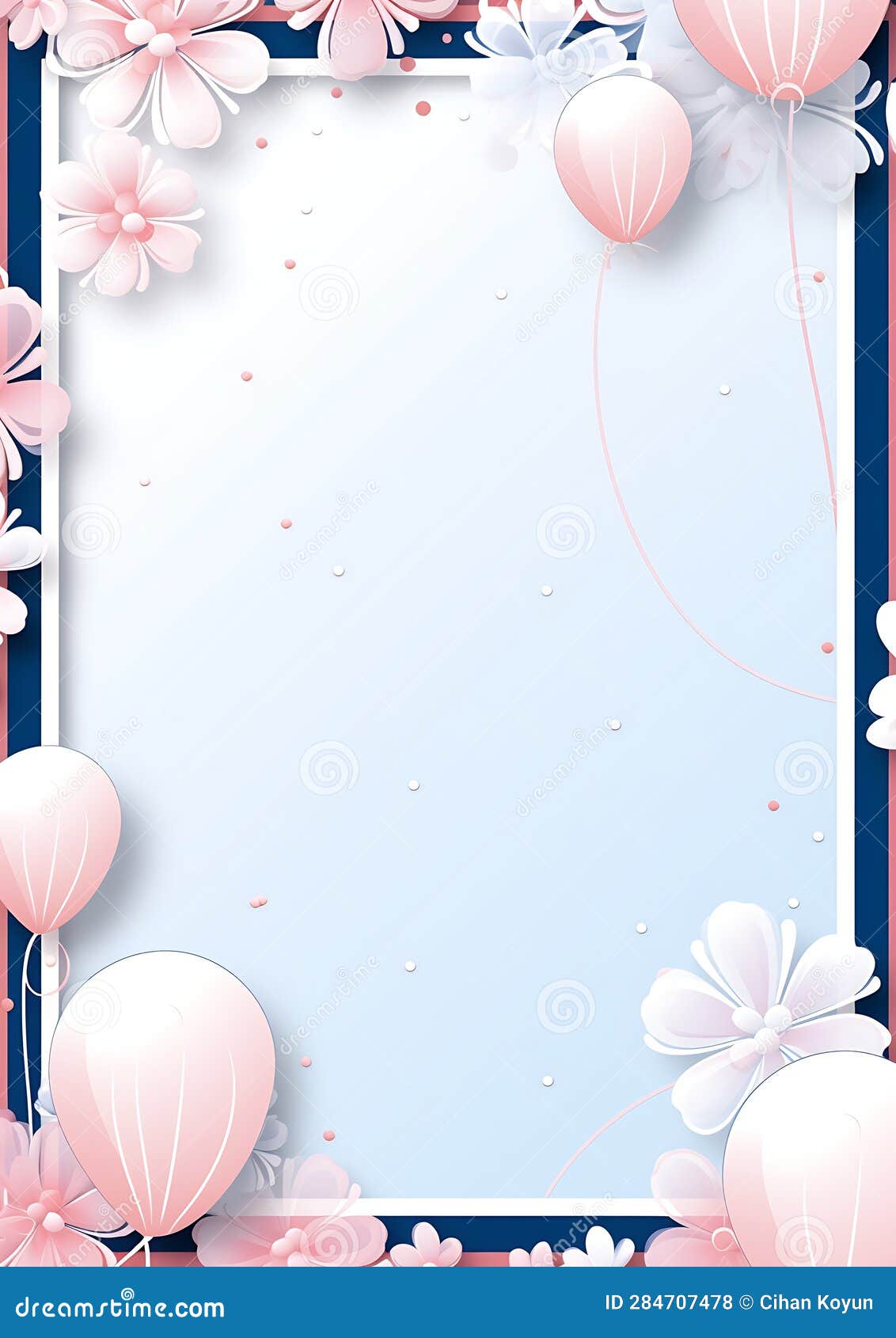 Joyful Frames for Crafters Invitations Stock Illustration ...