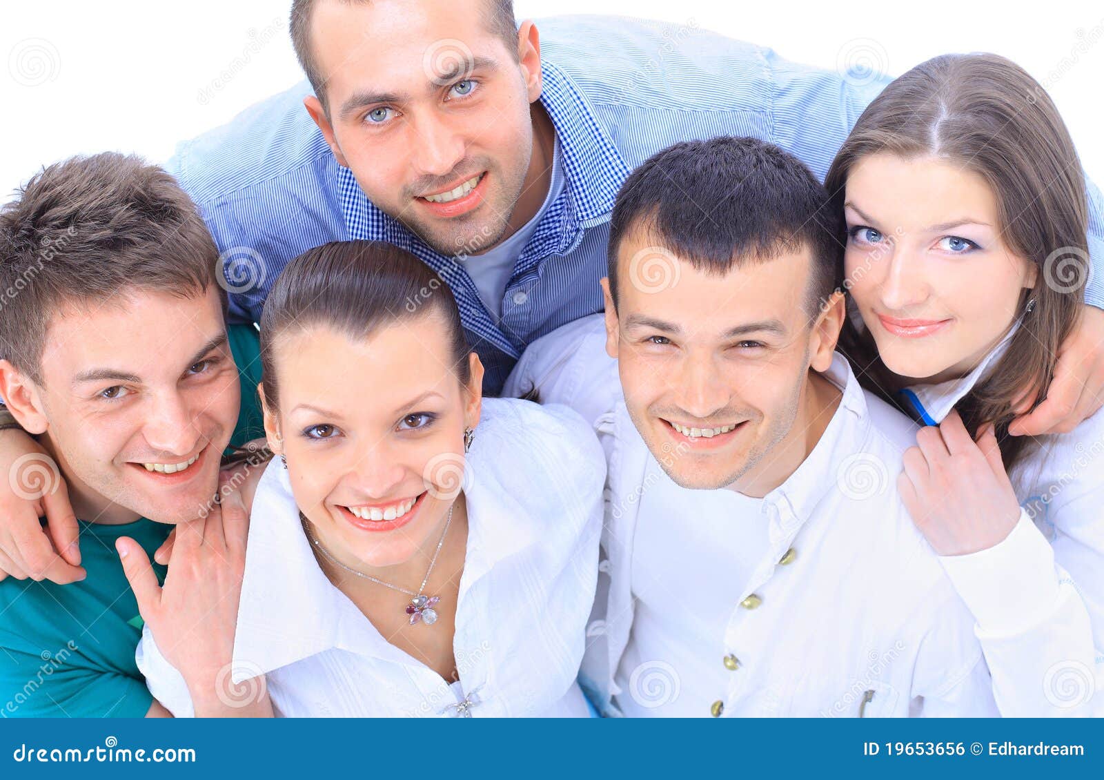 Joyful friends standing stock photo. Image of adult, school - 19653656