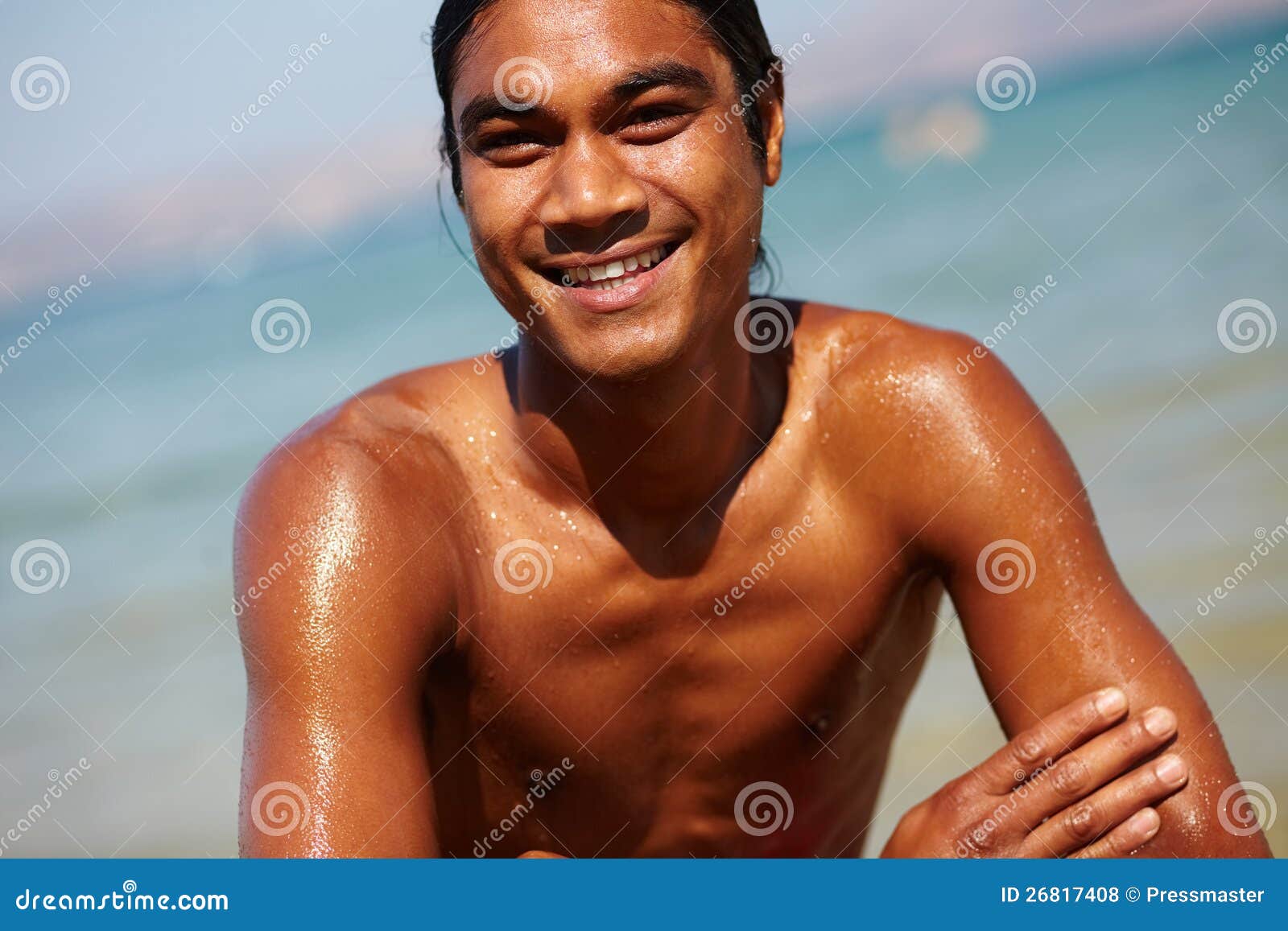 Joyful guy stock photo. Image of outdoors, hispanic, masculine - 26817408