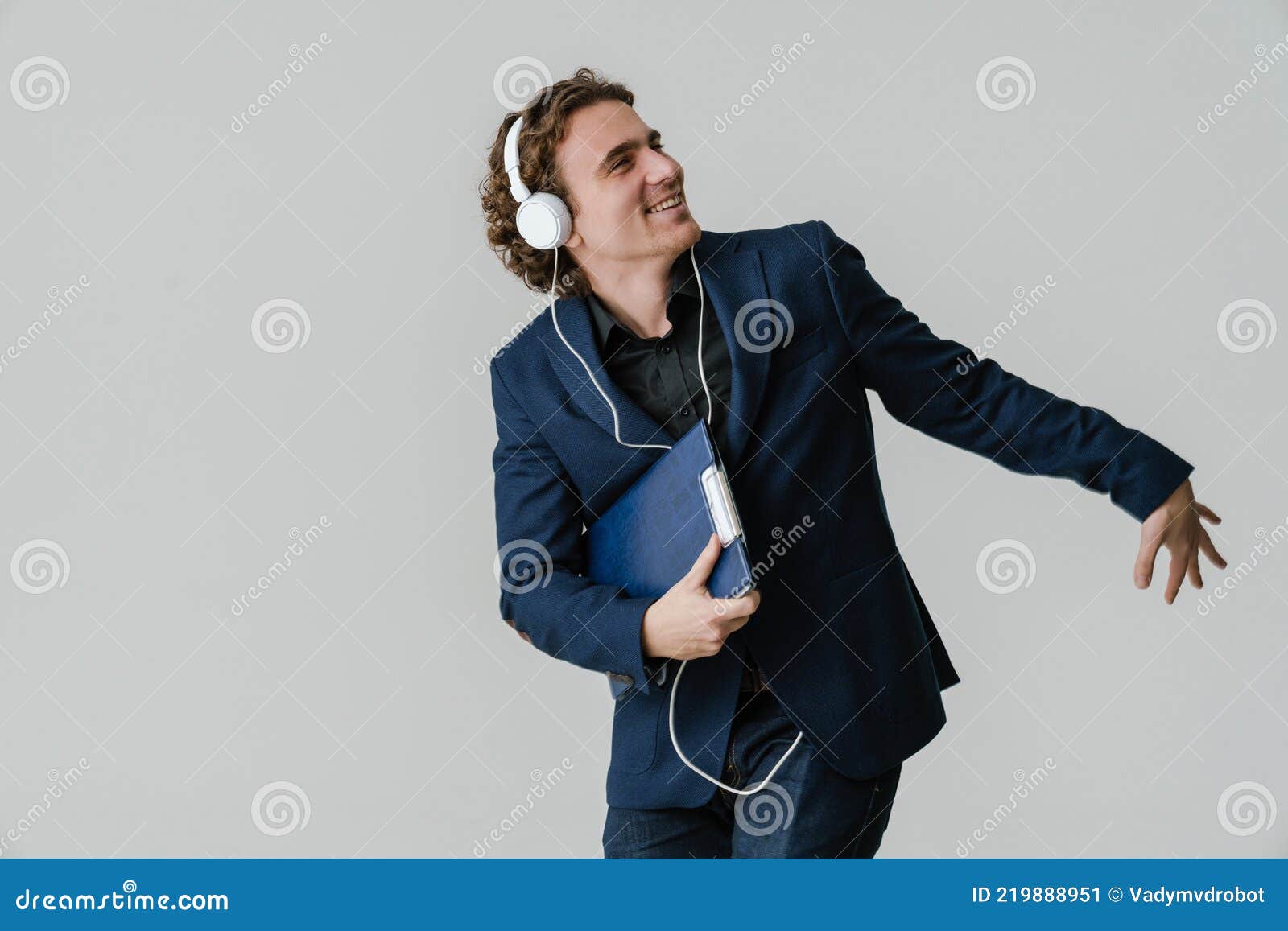Joyful Handsome Guys Screaming And Showing Thumbs Up Royalty-Free Stock ...