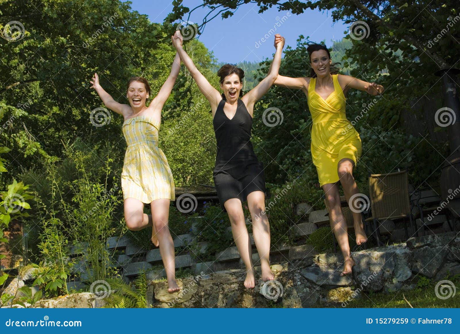 Joyful jump stock image. Image of summertime, pretty - 15279259