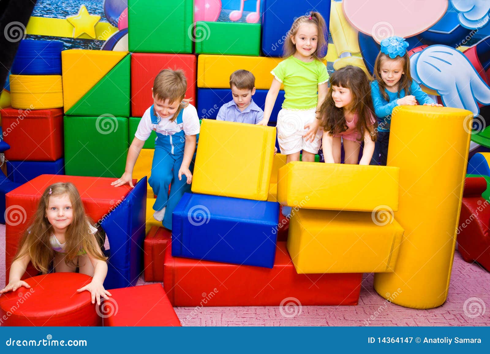 Joyful kids stock image. Image of jump, happy, childhood - 14364147