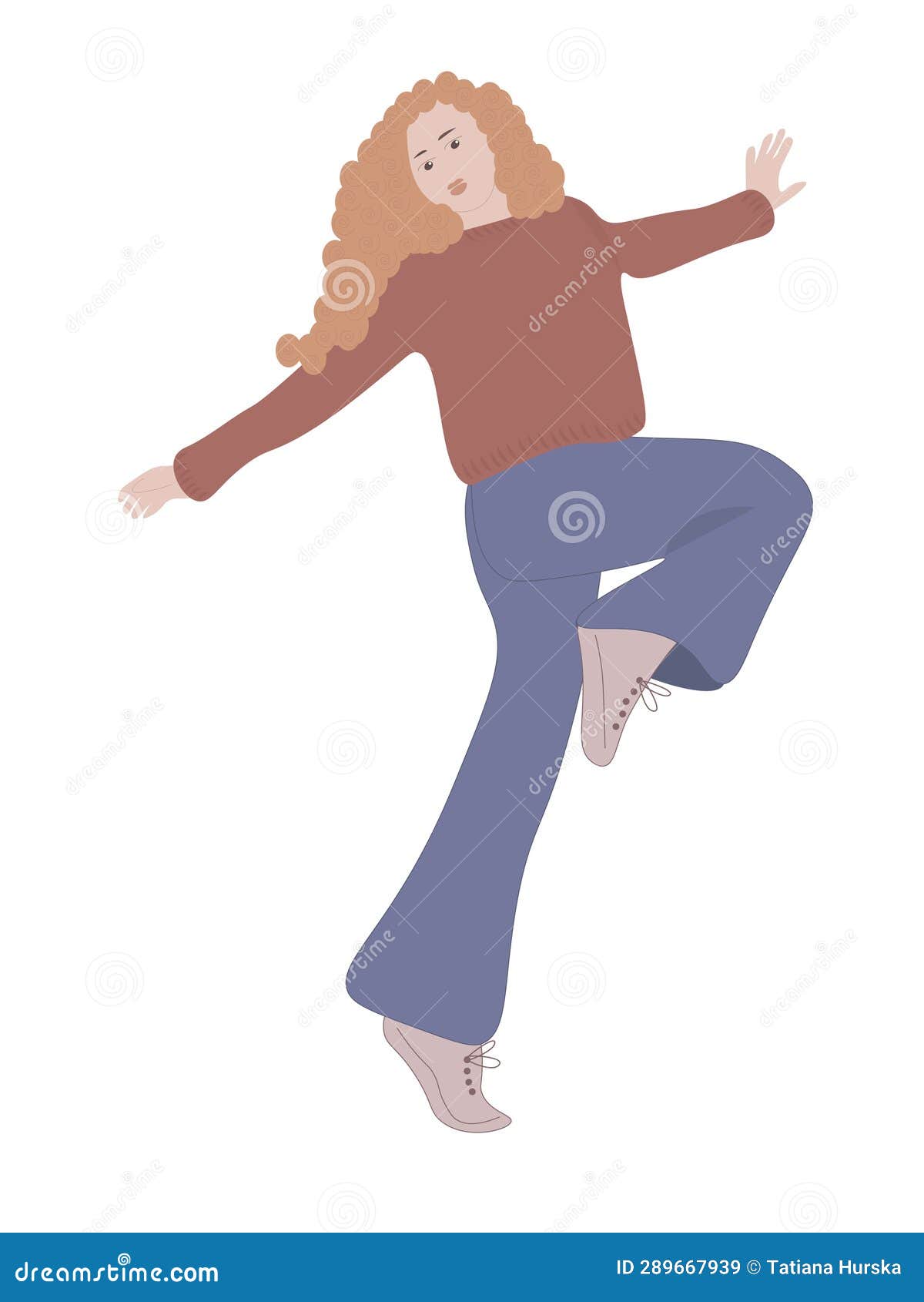 Joyful Leap - Girl Jumping for Joy Stock Vector - Illustration of ...