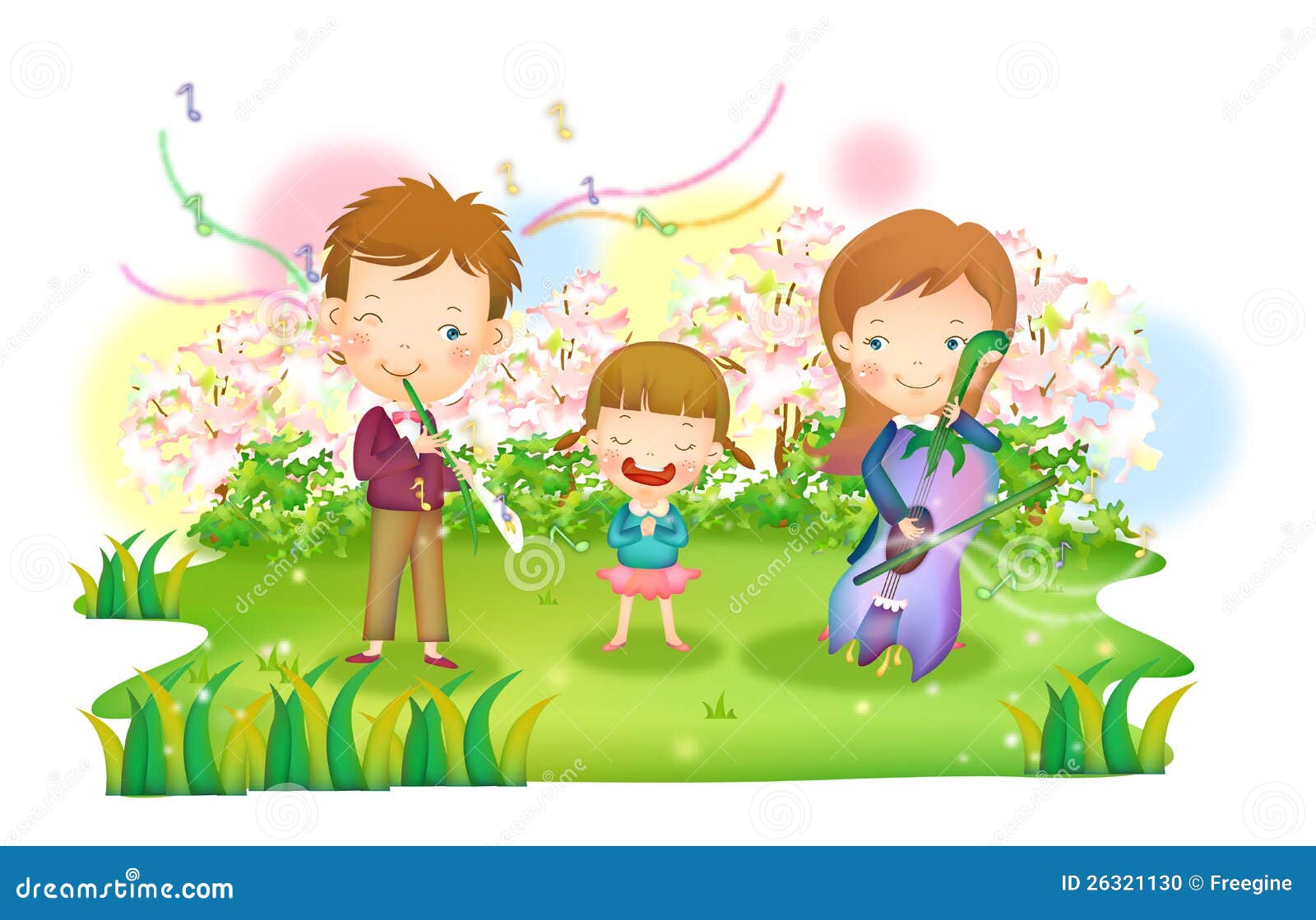 Joyful Life stock illustration. Illustration of clip - 26321130