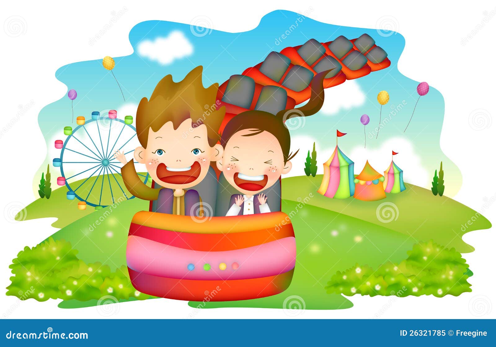 Joyful Life stock illustration. Illustration of cheerful - 26321785