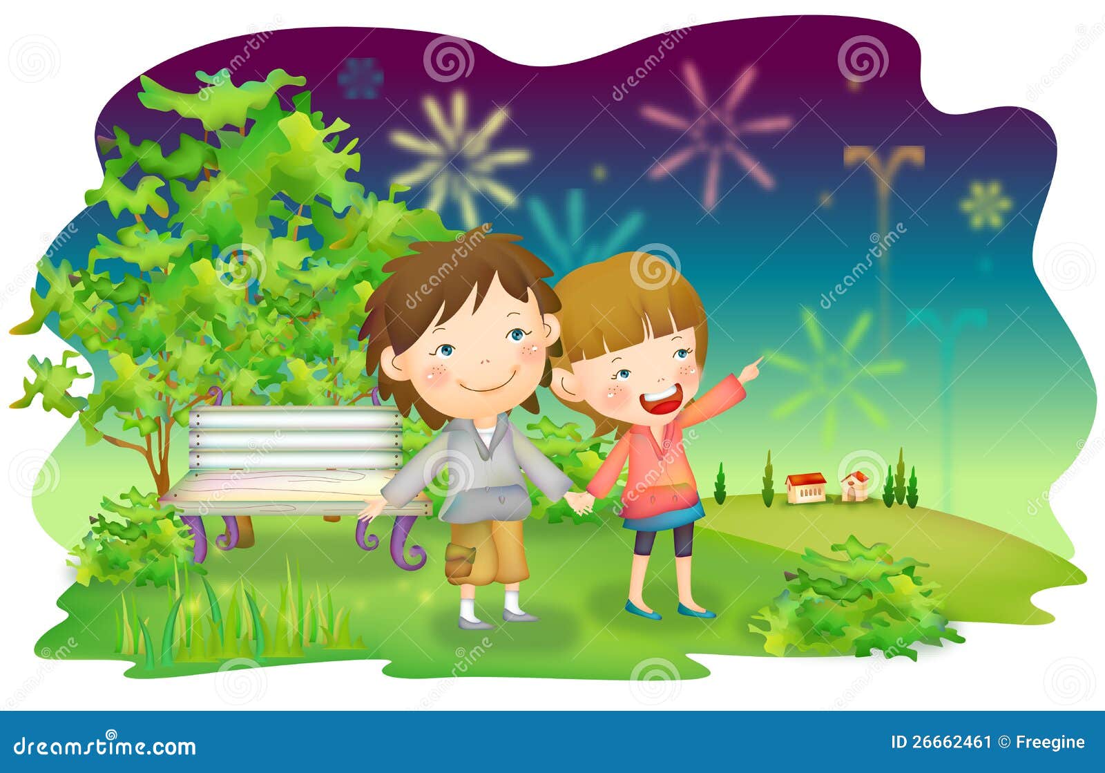 Joyful Life stock illustration. Illustration of togetherness - 26662461