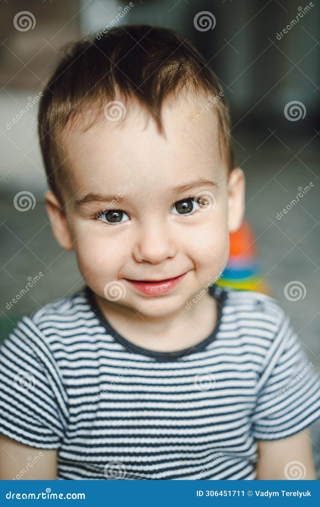 Joyful Little Boy with a Radiant Smile. a Little Boy that is Smiling ...