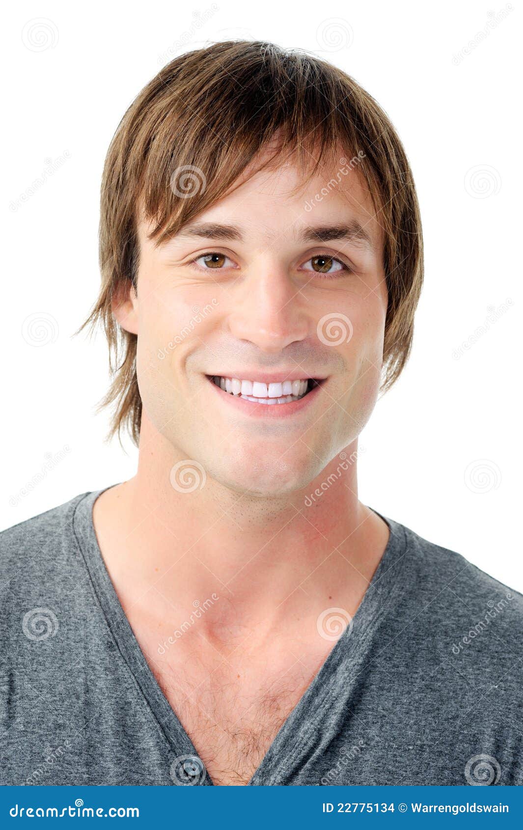 Joyful Man Poses for a Portrait Stock Photo - Image of looking, nice ...