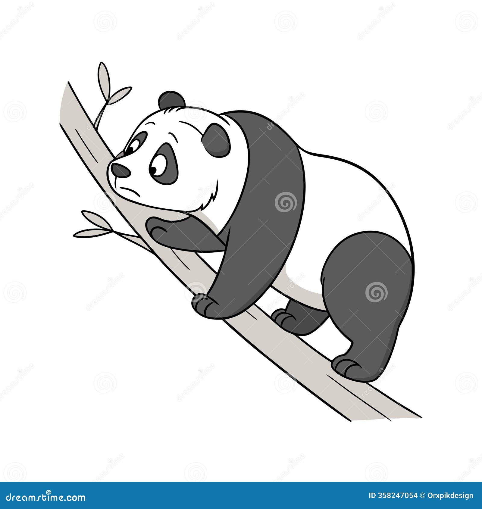 Joyful Panda in Sailing Adventure Stock Illustration - Illustration of ...