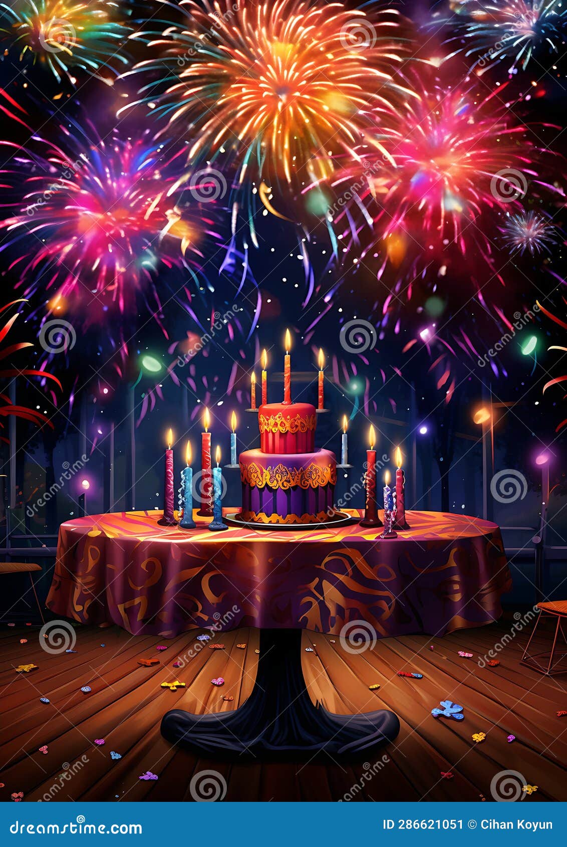 Joyful party elements stock illustration. Illustration of stylish ...