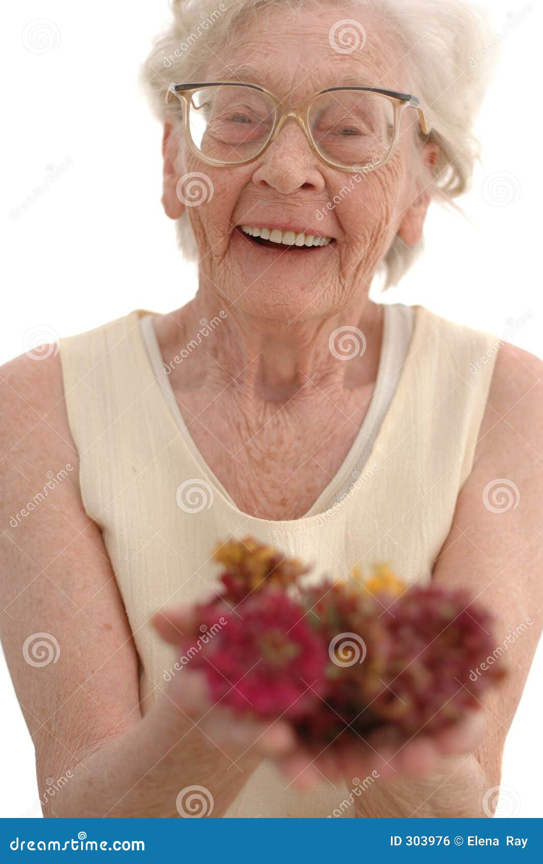 Joyful Senior Woman stock photo. Image of woman, elderly - 303976