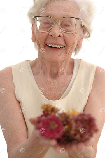 Joyful Senior Woman stock photo. Image of woman, elderly - 303976