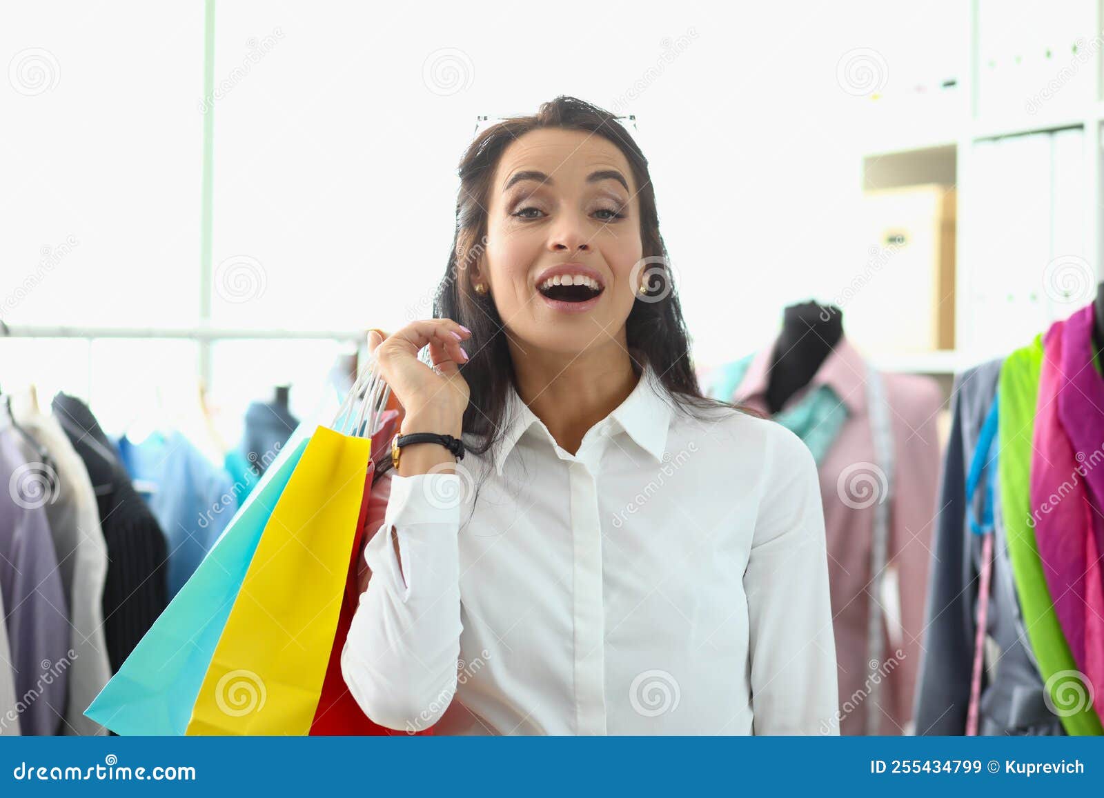 Joyful Shopping Woman Holding Shopping Bags Concept Stock Image - Image ... Joyful Shopping Woman Holding Shopping Bags Concept Stock Image - Image ...